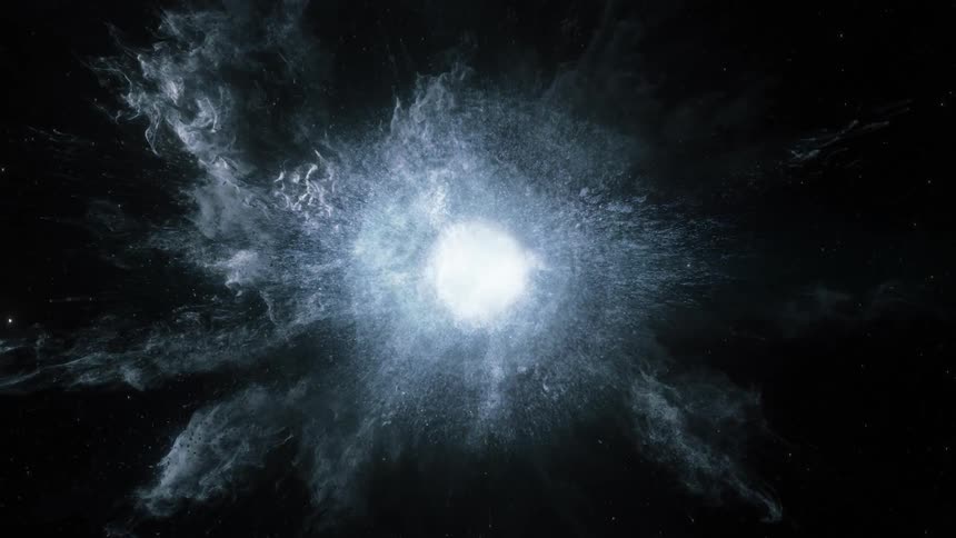 Blue Supernova Explosion Hd